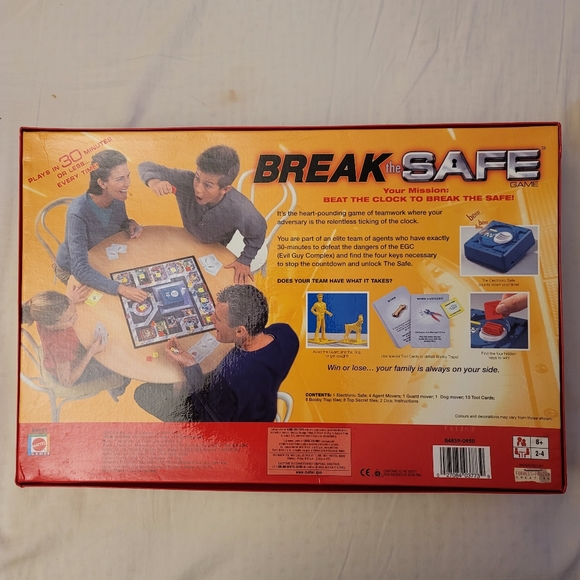 Mattel | Games | Break The Safe Board Game By Mattel New In Shrink Wrap ...